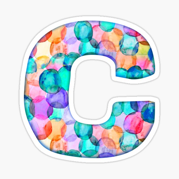 "Letter C" Sticker by Paoanne | Redbubble