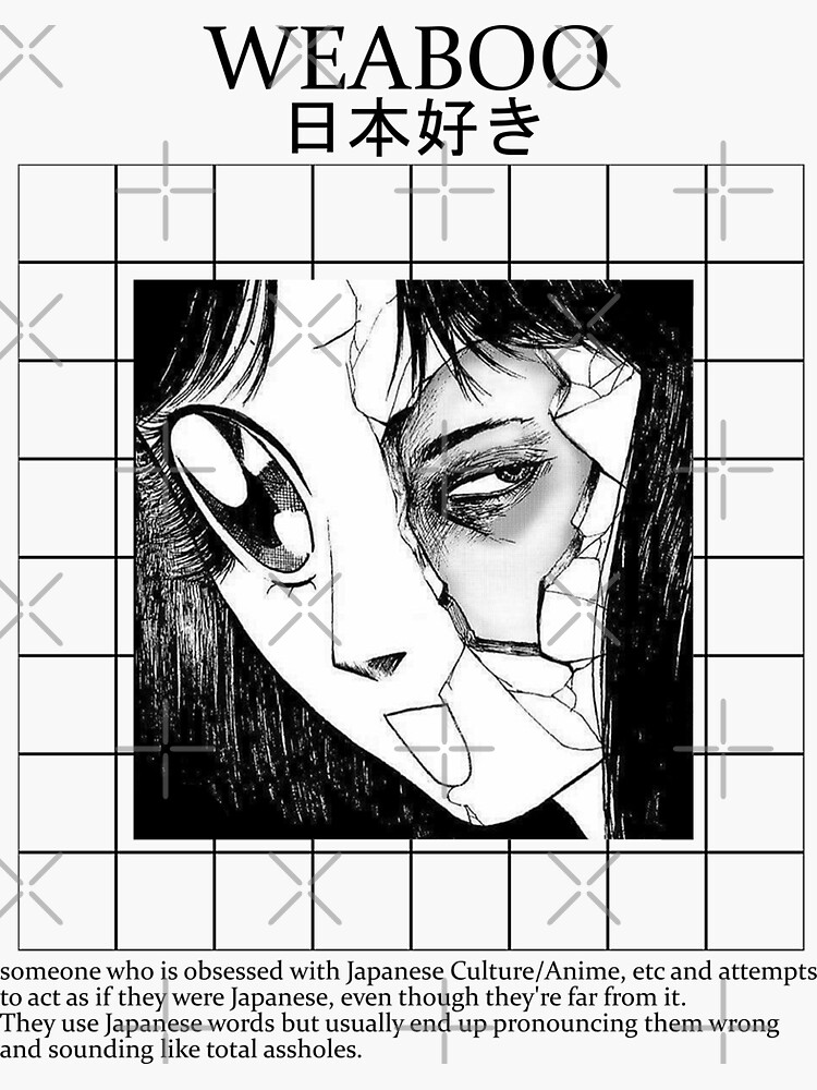 "Weaboo Aesthetic" Sticker by waifuvibes | Redbubble