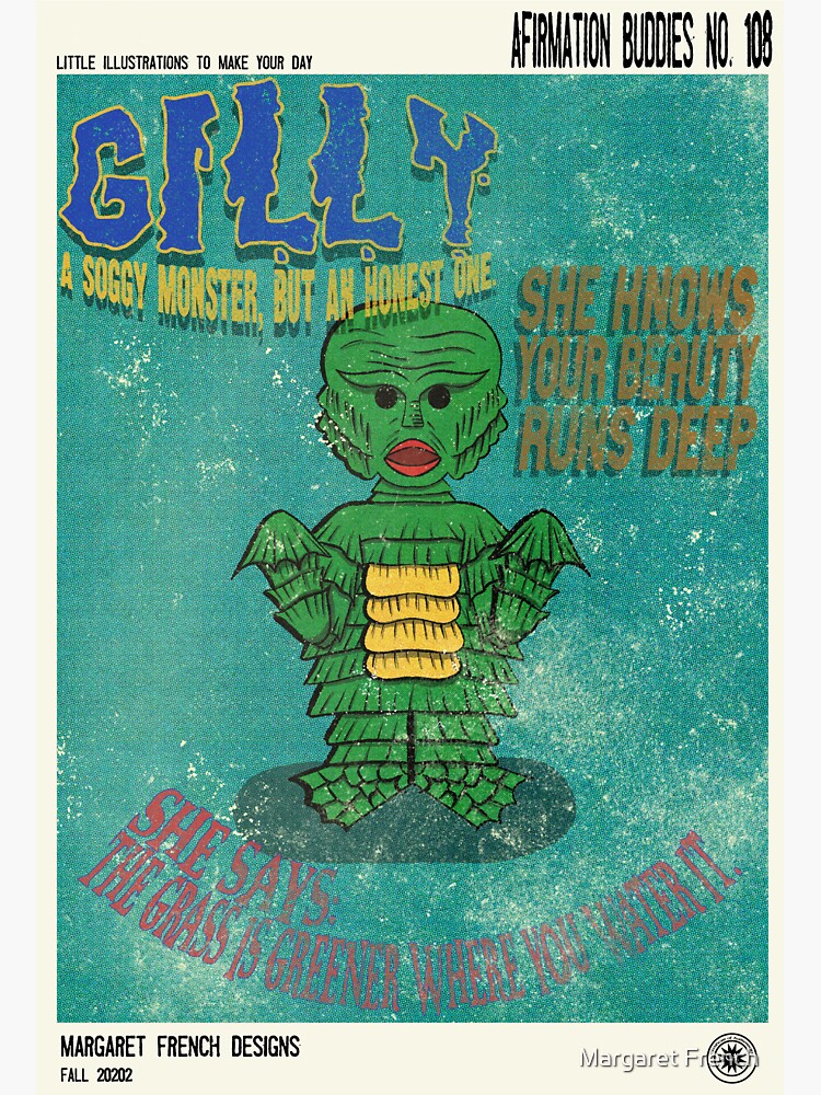 "Gilly Affirmation Card" Sticker for Sale by Pegasaurus-Rex | Redbubble