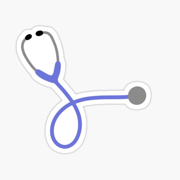 "Stethoscope (Periwinkle)" Sticker for Sale by crystalcreative | Redbubble
