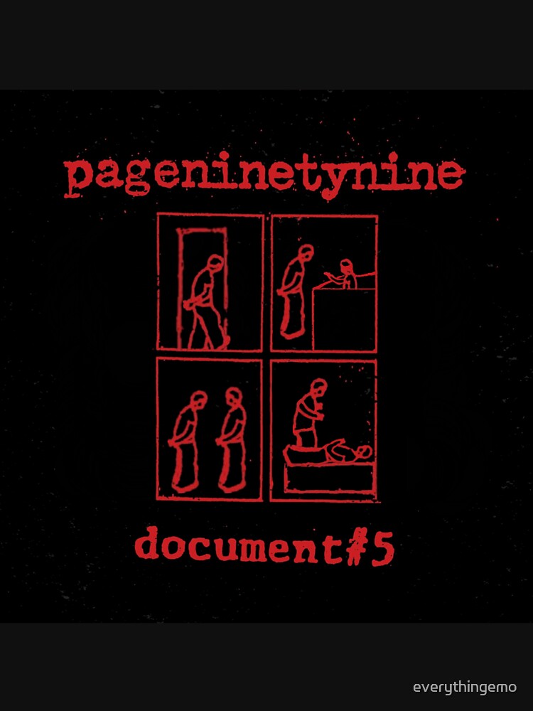 "pg. 99 - document#5" T-shirt for Sale by everythingemo | Redbubble ...