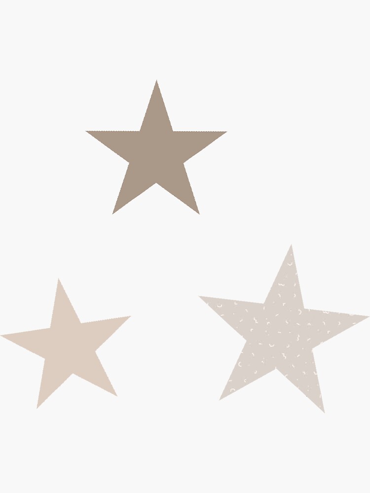 "Tan Stars" Sticker for Sale by AlisDesignz | Redbubble