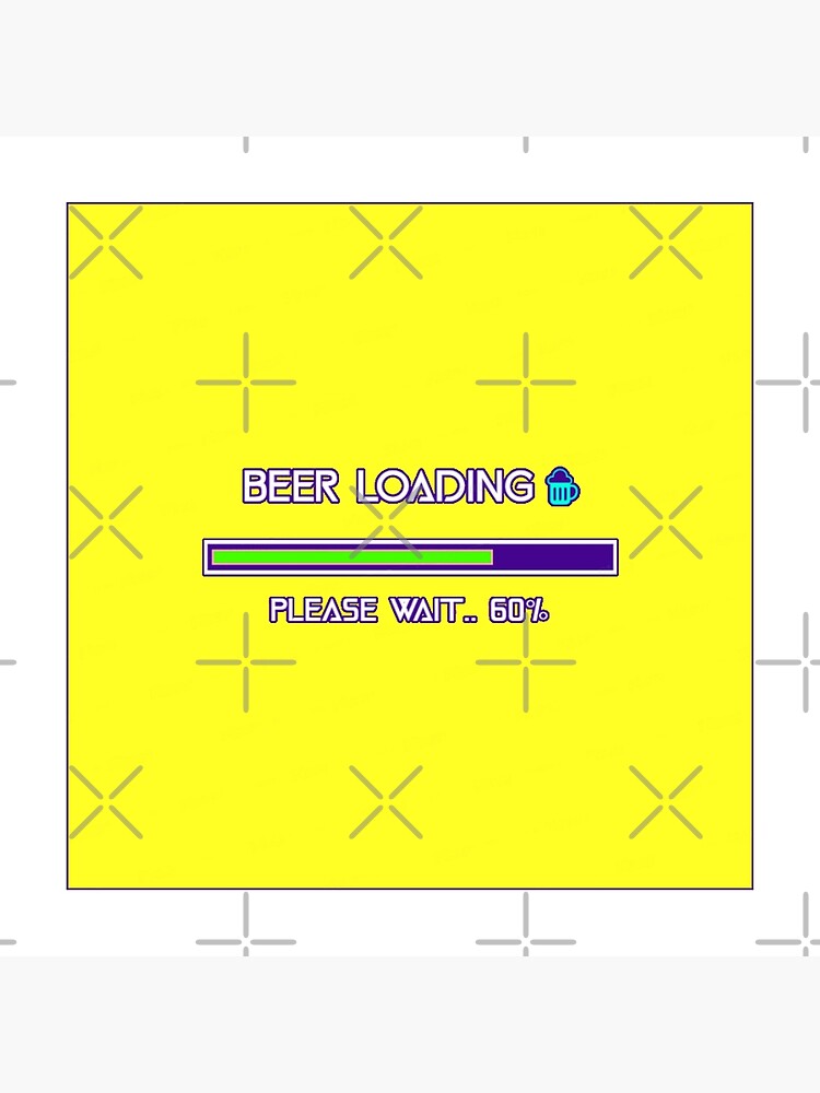"Beer loading screen print logo" Poster for Sale by ravenj0sh1 | Redbubble