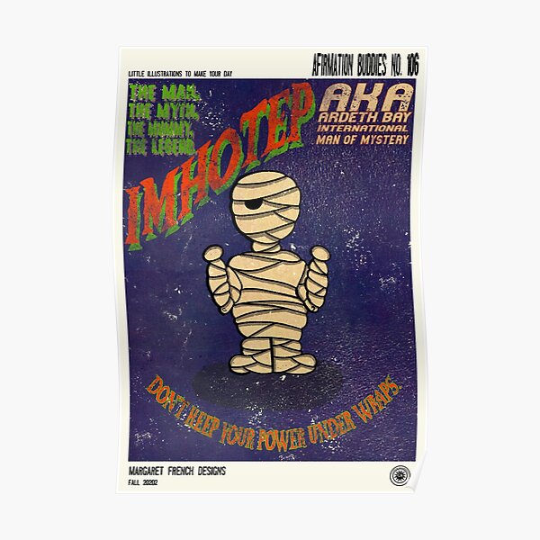 "Mummy Affirmation Card" Poster by Pegasaurus-Rex | Redbubble