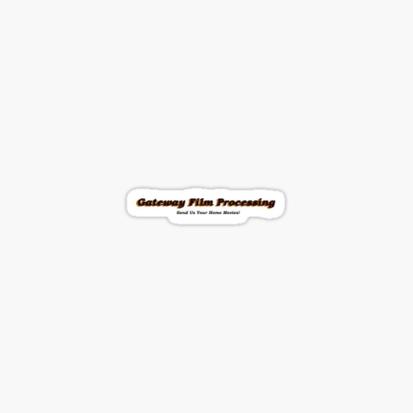 "Gateway Film Processing" Sticker by Queso-Logos | Redbubble