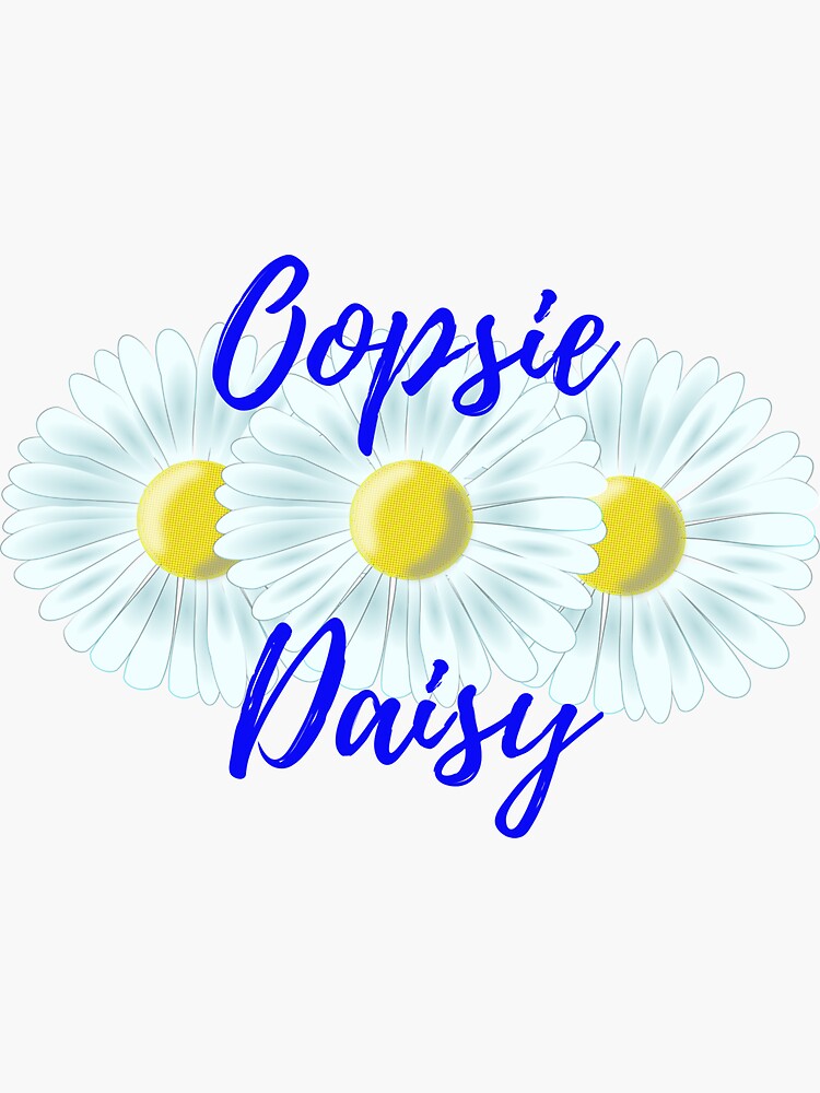 "Oopsie daisy flower design" Sticker by luisraultg | Redbubble
