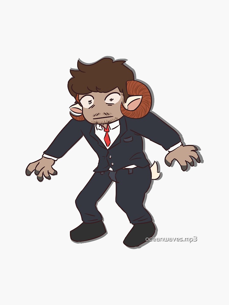 "Jschlatt surprised sticker" Sticker by mysteryplant | Redbubble