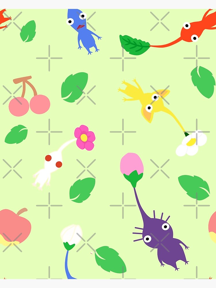"cute pikmin pattern" Poster by Mkawaii | Redbubble