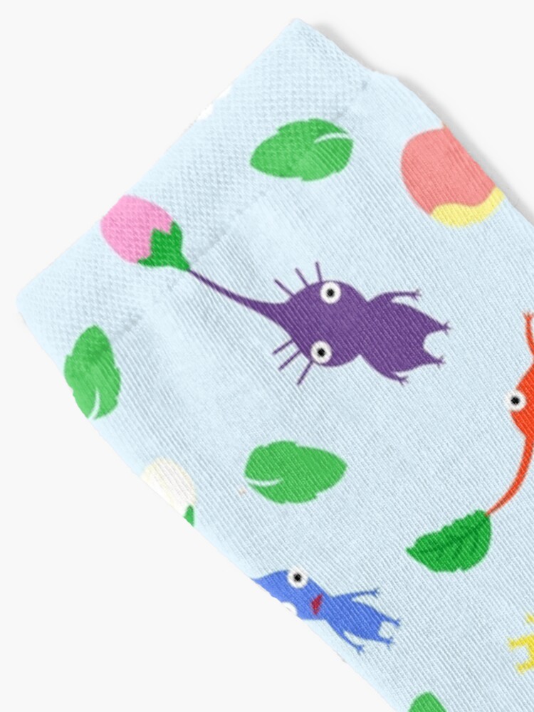 "cute pikmin pattern blue" Socksundefined by Mkawaii | Redbubble