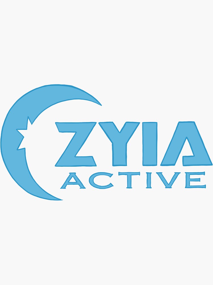 "Ziya Logo - Blue" Sticker for Sale by abbeygrone | Redbubble