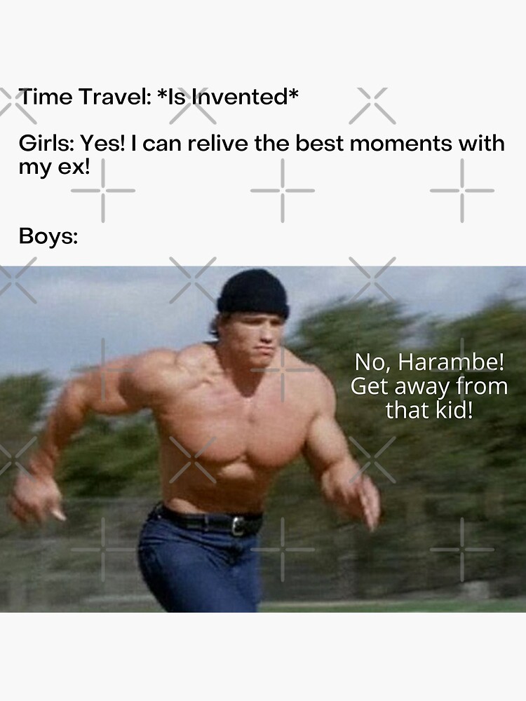 Pegatina «Arnold Running Meme (negro) - Funny Arnold Meme, Funny Meme ...