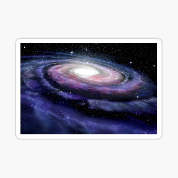 "An illustration of the Milky Way galaxy" Sticker by CreativeBlue ...