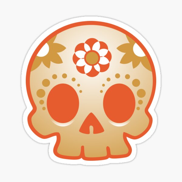 "Funky Skull" Sticker for Sale by EverestHighArts | Redbubble