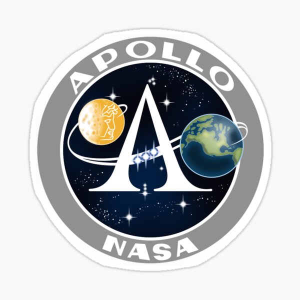 "Official NASA Apollo Logo MathWare" Sticker for Sale by Nfrey78 ...