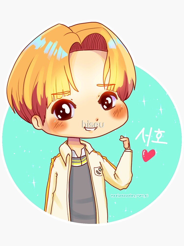 "ONEUS Chibi Seoho" Sticker for Sale by hiseu | Redbubble