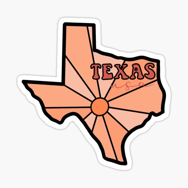 "Texas Sunshine State" Sticker for Sale by sophiejed | Redbubble