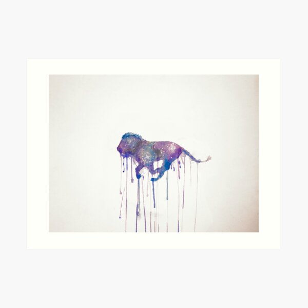 "Dripping Lion" Art Print for Sale by Spanatos | Redbubble