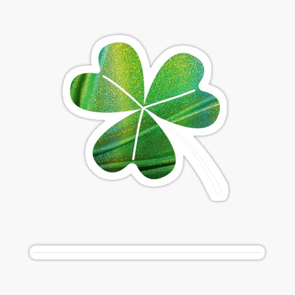 "Glittery Clover Leaf" Sticker by TheveryGudMemes | Redbubble