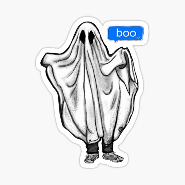 "Ghosted Ghost" Sticker by AvikaD | Redbubble