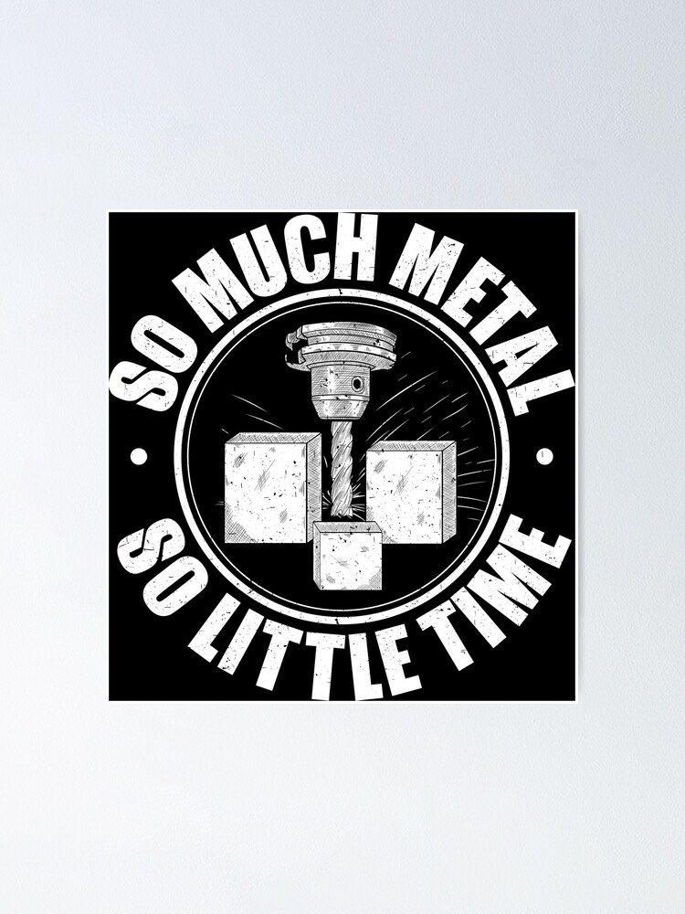 "CNC Machinist CNC Operator CNC Machine Gift" Poster by Krautshirts ...