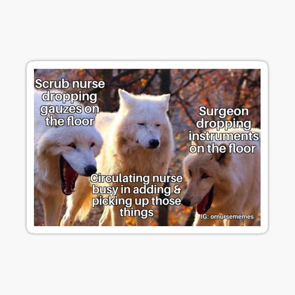 "Circulating Nurse picking up instruments on the Floor - Operating Room ...