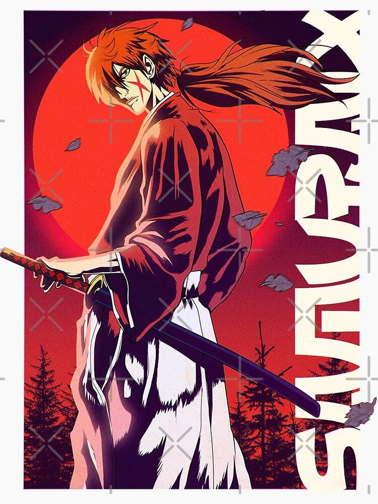 "Rurouni Kenshin, Samurai x" Sticker for Sale by Hendra17 | Redbubble