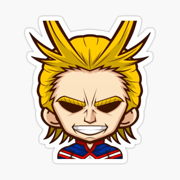 "My Hero Academia Characters - All Might" Sticker by adityanik | Redbubble