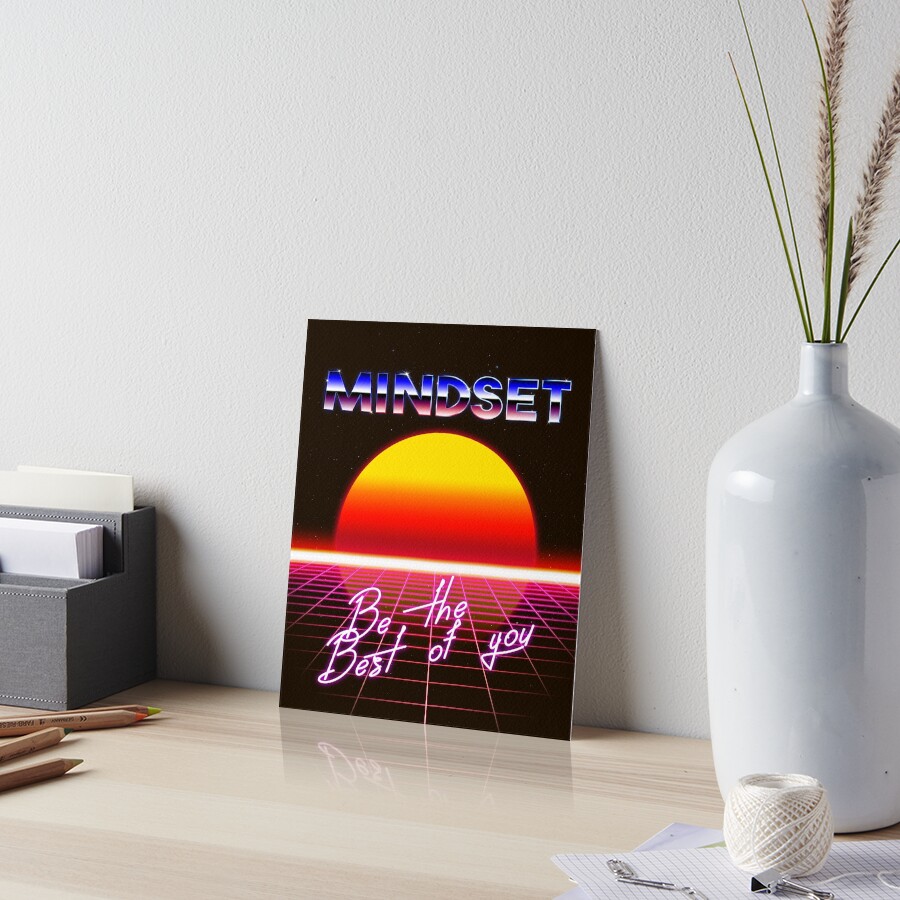 "Mindset 80s retrowave poster" Art Board Print for Sale by djspacegr ...