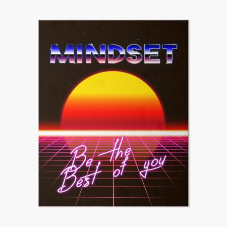 "Mindset 80s retrowave poster" Art Board Print for Sale by djspacegr ...