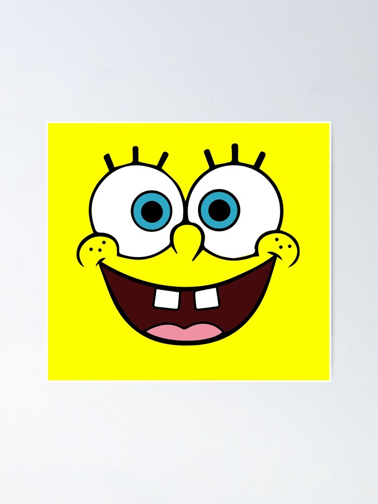 "Spongebob Face" Poster for Sale by KavishJ | Redbubble