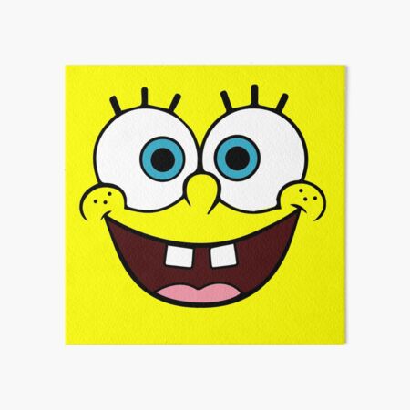 "Spongebob Face" Art Board Print for Sale by KavishJ | Redbubble