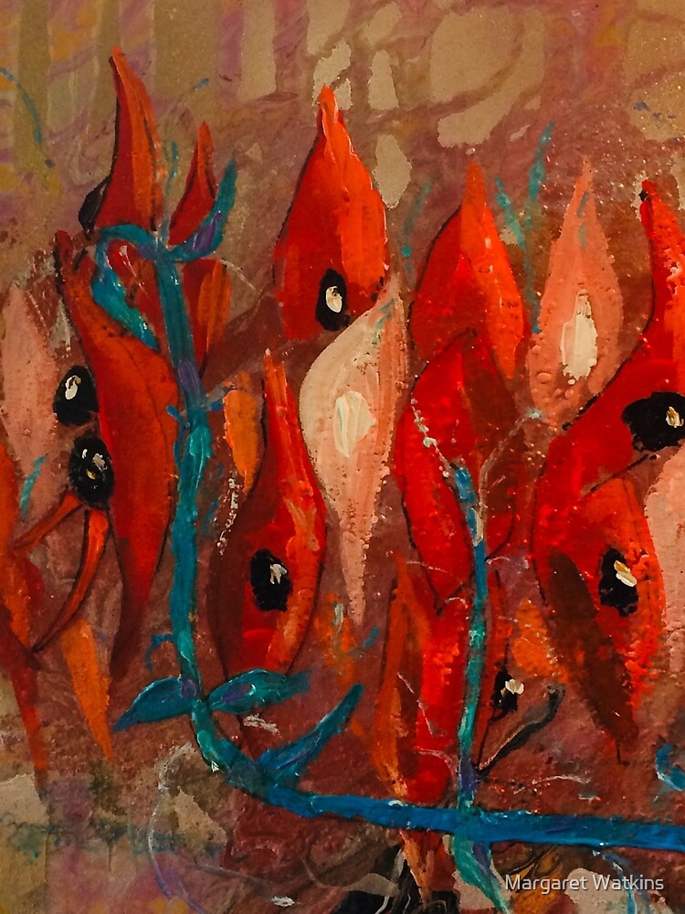 "Sturt Desert Pea" Framed Art Print by ozartist020 | Redbubble