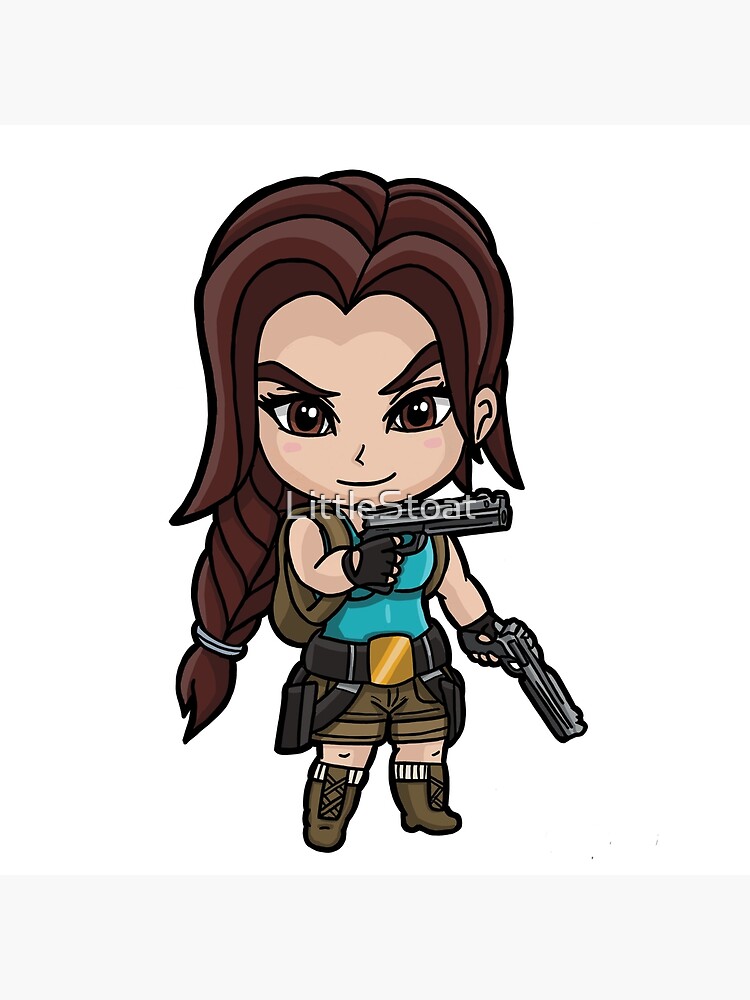 "Lara Croft - Tomb Raider - Cute Chibi" Art Print for Sale by ...