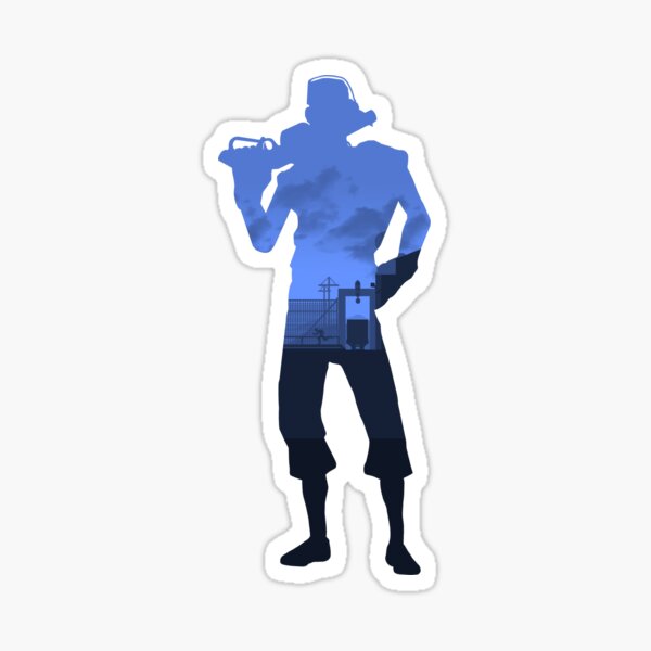 "Team Fortress 2 Blue Scout" Sticker by AstriumArt | Redbubble