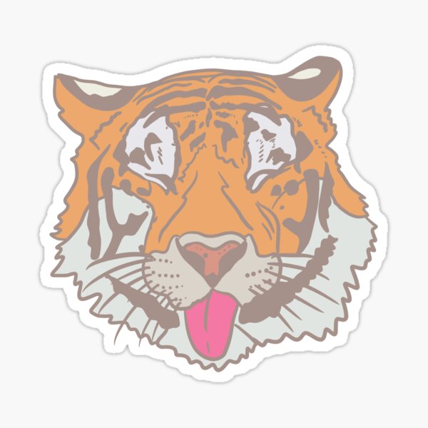 "Tiger Boop " Sticker for Sale by thezoogirl | Redbubble