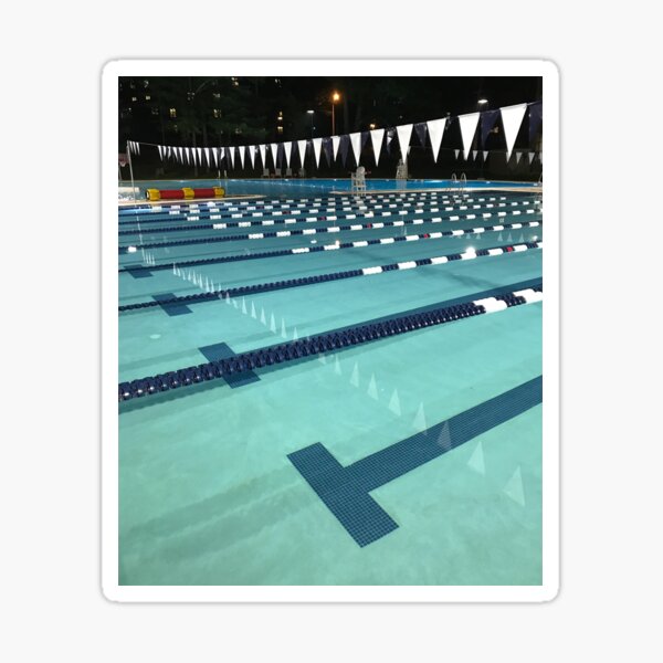 "swimming pool . log rolling . go for a swim" Sticker for Sale by VIP ...