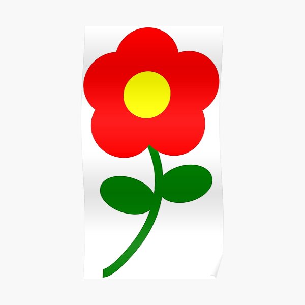 "Simple flower" Poster for Sale by podFlourish | Redbubble
