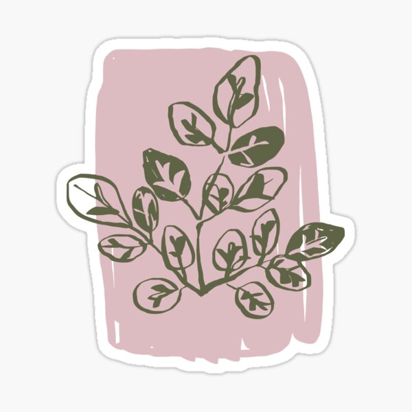 "Moringa Leaves Line art" Sticker by joanity1 | Redbubble