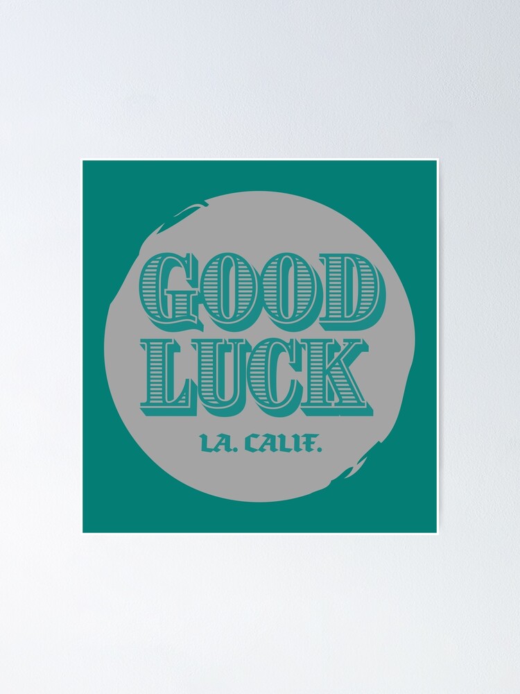 "Good Luck Money Script" Poster for Sale by ArtCorp | Redbubble