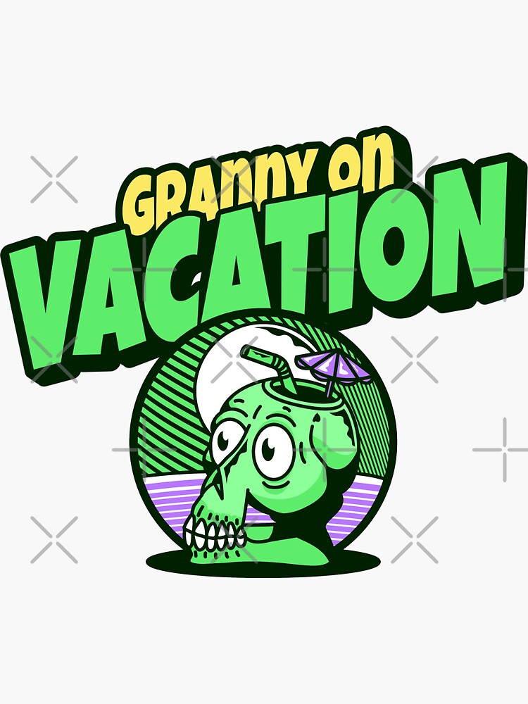 "Scary Godmother - Granny on vacation" Sticker for Sale by youngdstag ...