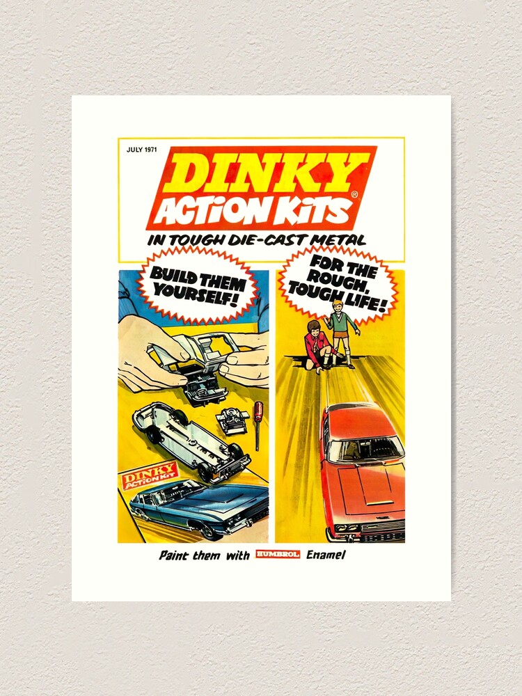 "TOY CAR ACTION KITS - ADVERT" Art Print by ThrowbackAds | Redbubble