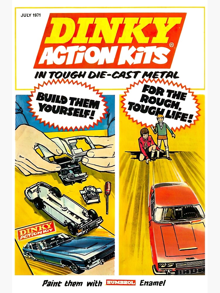 "TOY CAR ACTION KITS - ADVERT" Art Print by ThrowbackAds | Redbubble