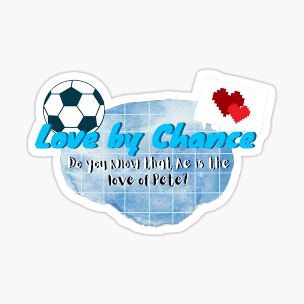 "Love by Chance word art " Sticker by SeleneSabando | Redbubble