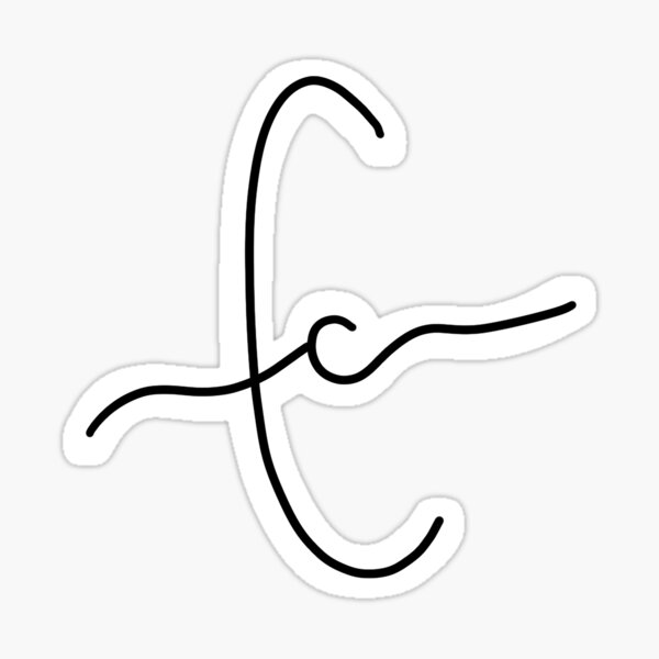 "Letter C Initial Sticker " Sticker for Sale by 041704 | Redbubble