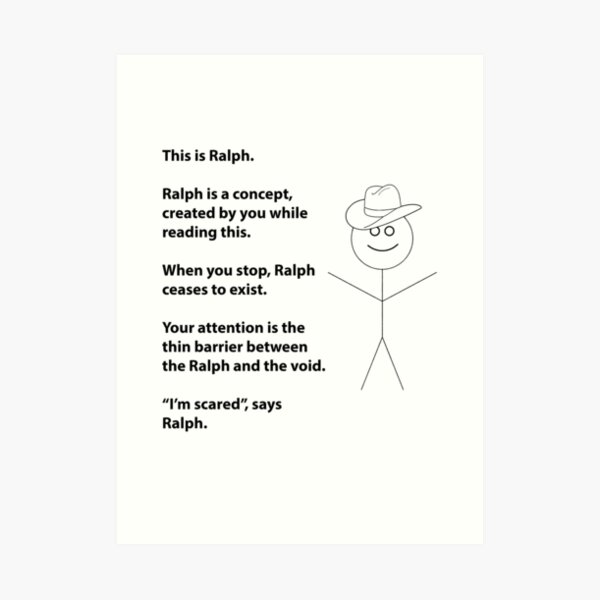 "This is Ralph Meme" Art Print for Sale by MenOfRage | Redbubble