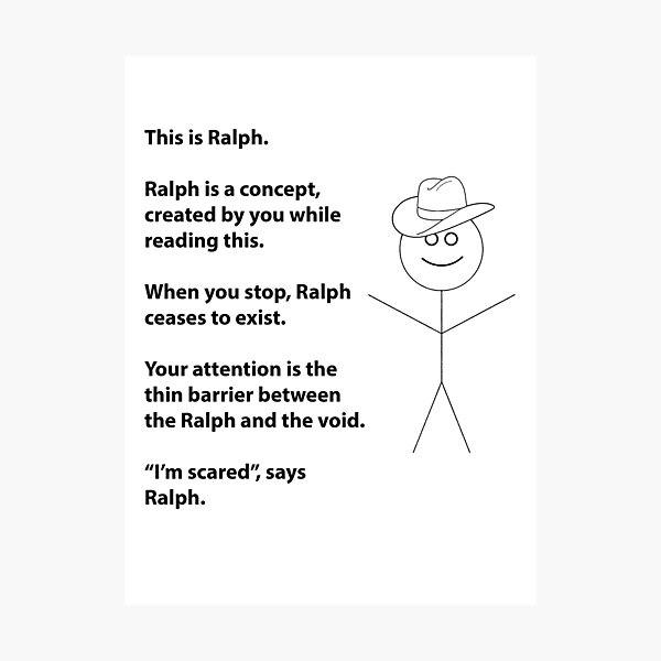 "Das ist Ralph Meme" Fotodruck von MenOfRage | Redbubble
