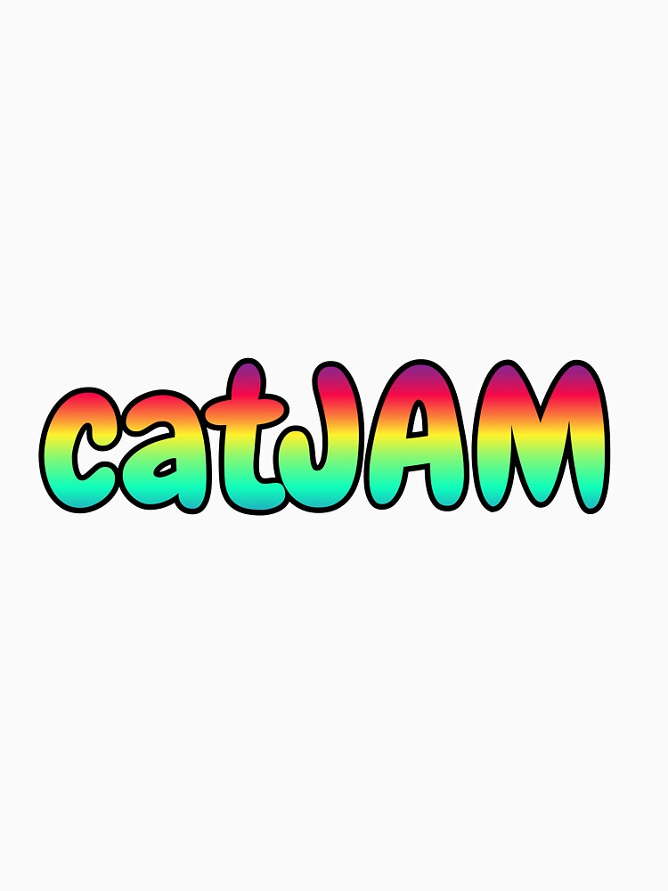 "rainbow catJAM" T-shirt for Sale by jumanji13 | Redbubble | catjam t ...