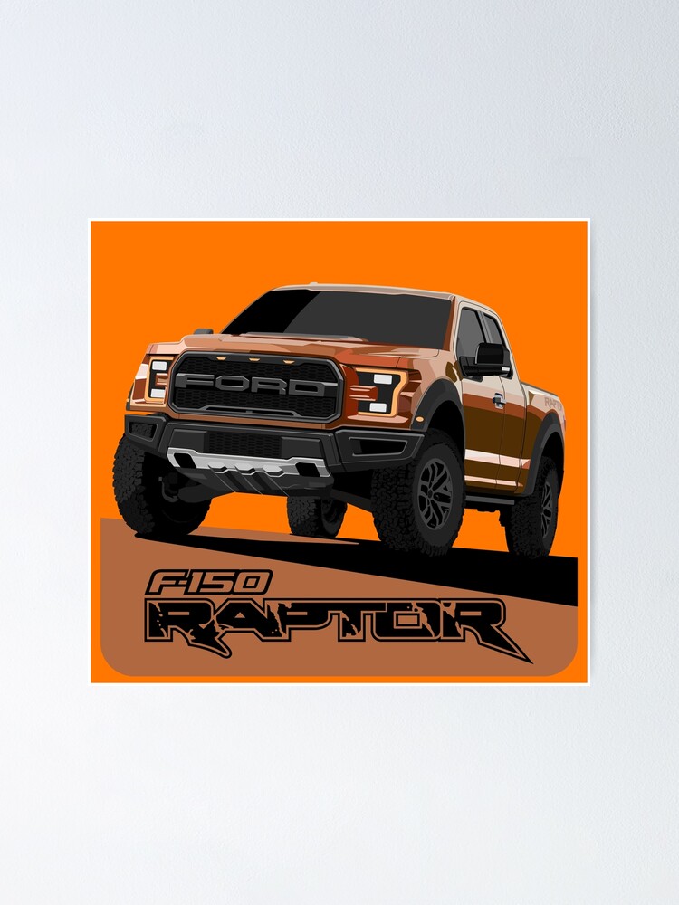 "Ford F-150 Raptor" Poster von AUTO-ILLUSTRATE | Redbubble