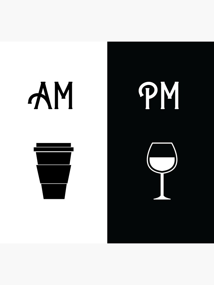 "AM PM" Sticker by Aya-zkr | Redbubble