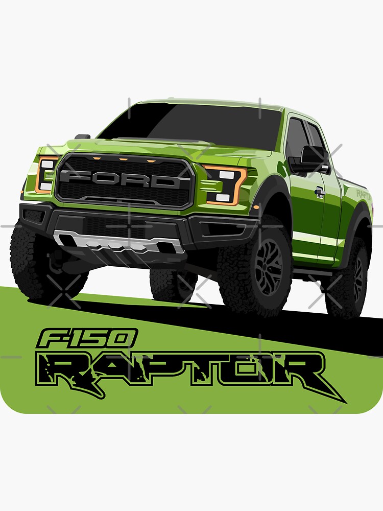 "Ford F-150 Raptor" Sticker for Sale by AUTO-ILLUSTRATE | Redbubble